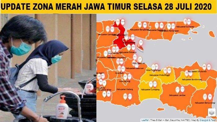 Update Zona Merah Jawa Timur 28 Juli 2020: Madiun Zona Kuning, Malang Batu Oranye, Surabaya ...