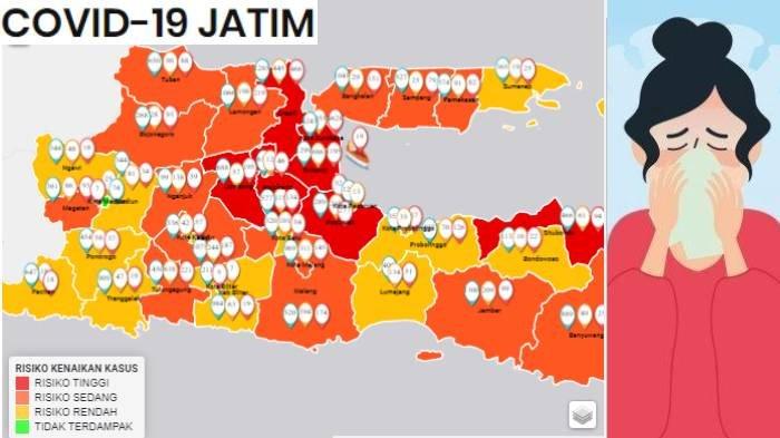 Update Zona Merah di Jawa Timur Senin 22 Juni: Malang Zona Orange, Blitar Zona Kuning & Madiun ...