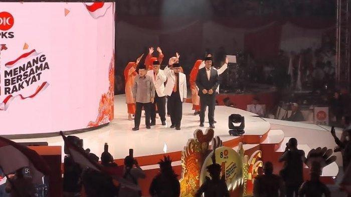 Hadiri Puncak Milad PKS, Anies Baswedan Naik ke Panggung Bersama Jusuf ...