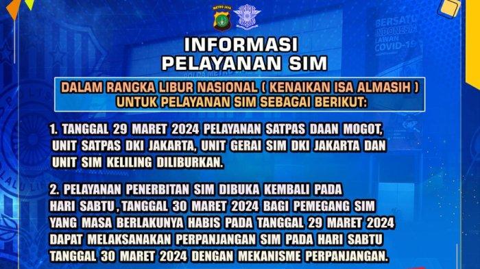 Libur Nasional Kenaikan Isa Almasih, Layanan SIM Keliling Tangerang Diliburkan - Tribuntangerang.com