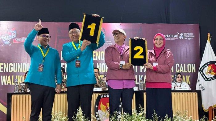 Pilkada Kota Tangsel 2024, Benyamin-Pilar Nomor Urut 1 dan Ruhamaben-Shinta 2 - Tribuntangerang.com