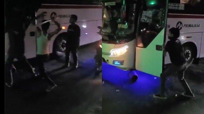 Viral Video Pengamen Ngamuk Rusak Bus Primajasa di Tangerang, Polisi Buru Pelaku ...