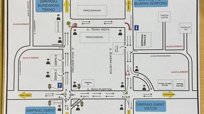 Segera Diberlakukan One Way di Serpong dan Pamulang, Berikut Opsi ...