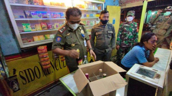 Tempat Jual Miras di Kota Tangerang Berkedok Warung Jamu Digrebek Satpol PP - Tribuntangerang.com