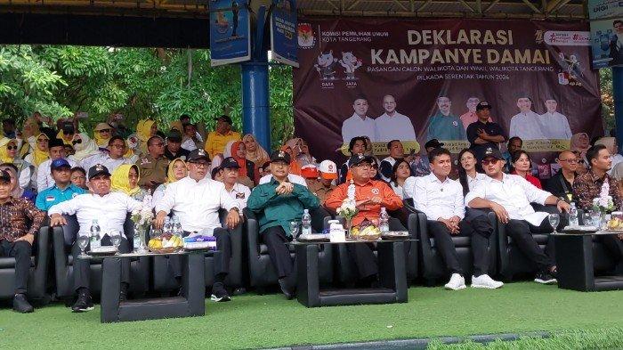 Dihadiri Tiga Paslon Kepala Daerah Kota Tangerang, Deklarasi Kampanye Damai Berlangsung Meriah ...
