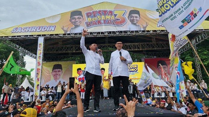 30 Ribu Warga Kota Tangerang Hadiri Kampanye Akbar Sachrudin-Maryono di Lapangan Ahmad Yani ...