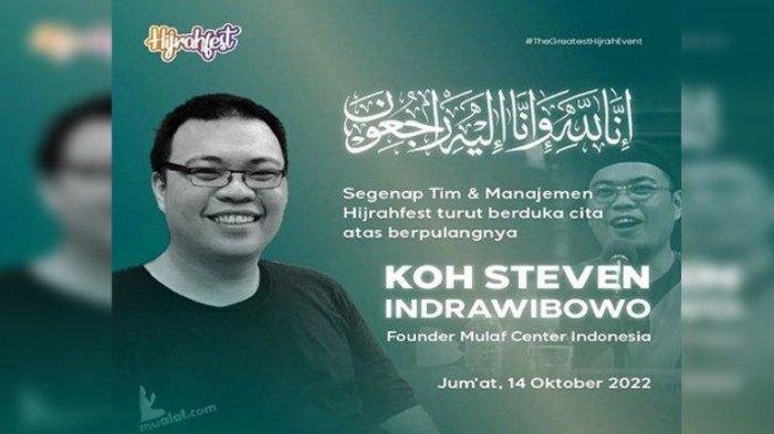 Koh Steven Pendiri Mualaf Center Meninggal, Jual Rumah untuk Bantu ...