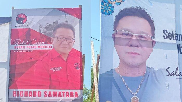Baliho Richard Samatara dan Toni Laos Beredar di Pusat Kota Morotai ...