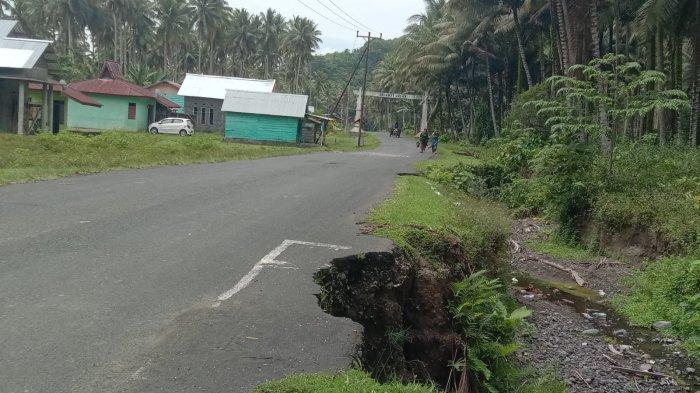 Jalan di Galela Utara Halmahera Utara Ambruk, Kadis PU Tak Ada Respon ...