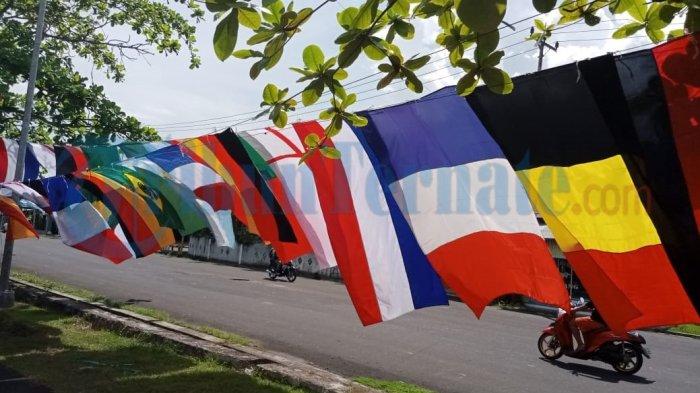 Bendera Negara Brazil dan Argentina di Tidore Laris Manis, Jelang Kick ...