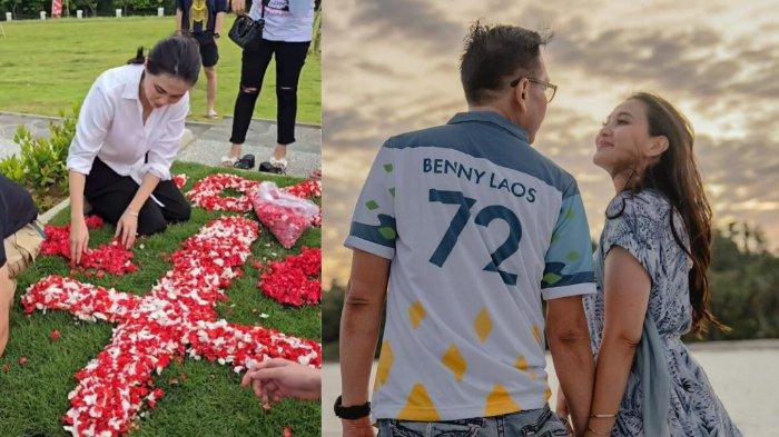 Sherly Tjoanda Hiasi Makam Benny Laos, tanpa Senyum Ungkapkan Kerinduan ...