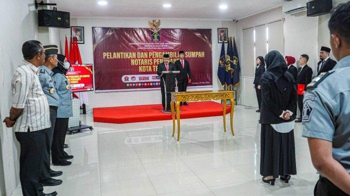 Kanwil Kemenkumham Malut Gelar Pelantikan dan Pengambilan Sumpah Notaris Pengganti ...