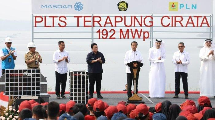 Presiden Jokowi Resmikan PLTS Terapung Cirata 192 MWp, Terbesar di Asia Tenggara - Tribunternate.com