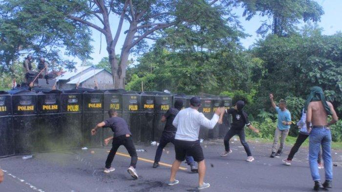 Hadapi Pemilu 2024, Satuan Brimob Polda Maluku Utara Latihan Penindakan Huru Hara ...