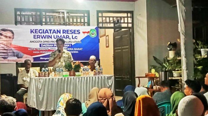 Reses Erwin Umar di Ternate, Warga Kelurahan Salahuddin Minta Bangun Sekolah - Tribunternate.com