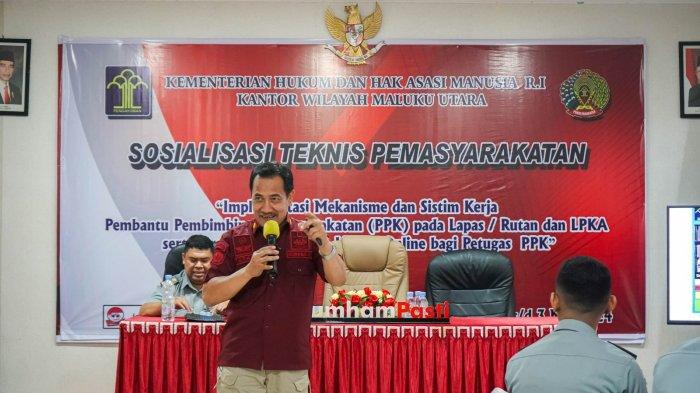 Kemenkumham Malut Lakukan Sosialisasi Teknis Pemasyarakatan - Tribunternate.com