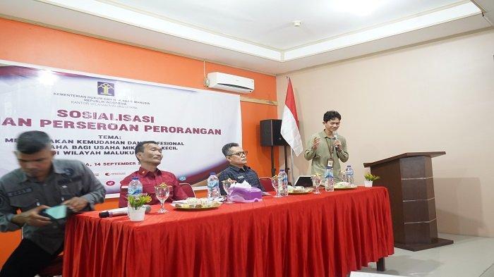 Ignatius Optimalkan UMKM Halsel, Kemenkumham Malut Sosialisasi Layanan Perseroan Perorangan ...