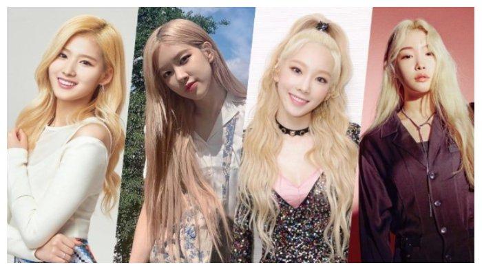 12 Artis K-Pop yang Memukau dengan Warna Rambut Pirang - Tribunternate.com