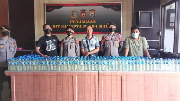 388 Botol Cap Tikus dari Manado Diamankan Samapta Polda Maluku Utara ...