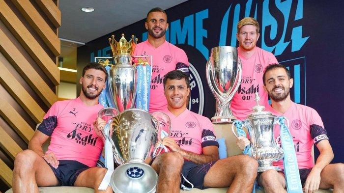 Urutan 5 Kapten Man City: Kyle Walker, Kevin De Bruyne, Rodri, Ruben ...