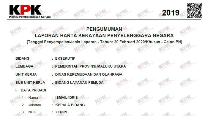 Dilantik Jadi Salah Satu Pejabat Struktural Pemprov Malut, Segini Harta ...