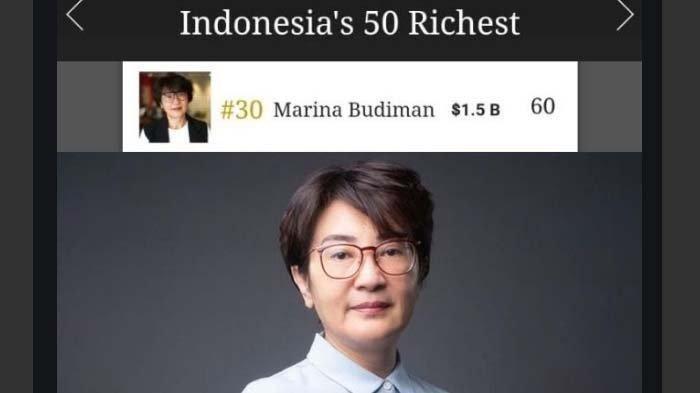 Miliki Harta 100 Kali Lipat dari Jokowi, Marina Budiman Jadi Perempuan ...