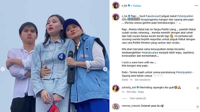Sementara Unggul Quick Count Pilgub Malut 2024, Sherly: Mereka Gantiin Papi Mendukungku ...