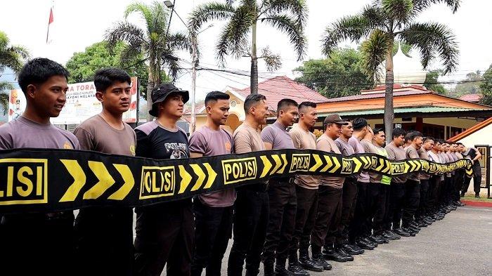 Jelang Pemilu 2024, Polres Tana Toraja Latihan Pengendalian Massa - Tribuntoraja.com