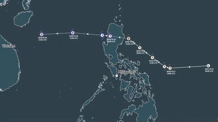 8 Wilayah di Indonesia Terdampak Badai Tropis Trami, Picu Gelombang Tinggi dan Angin Kencang ...