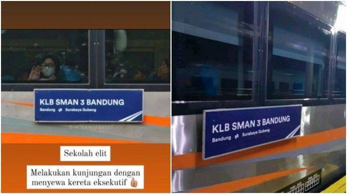 HEBOH Siswa SMAN 3 Bandung Sewa Kereta KLB ke Surbaya, Berapa Biayanya ...
