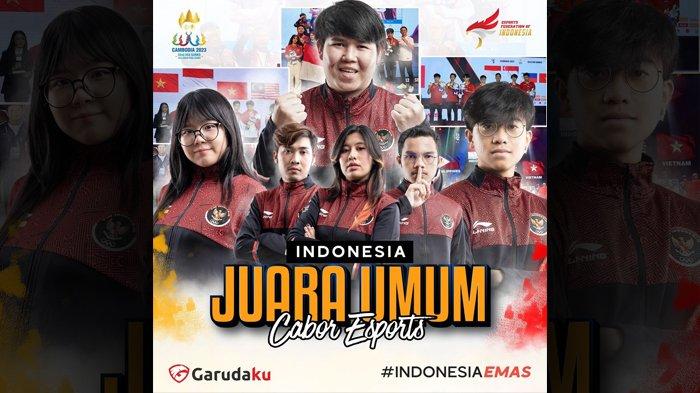 Timnas Indonesia Jadi Juara Umum Cabor Esports Di Sea Games 2023