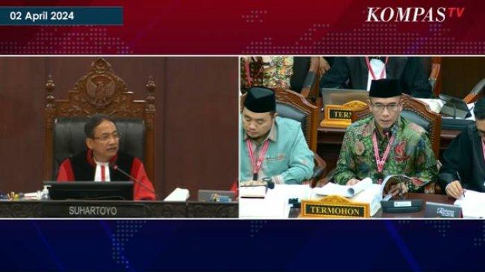 Teguran Ketua MK Suhartoyo ke Ketua KPU di Sidang Sengketa Pilpres 2024 ...