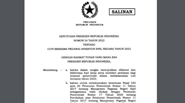 UPDATE Jadwal Libur dan Cuti Bersama 2023 Usai Penyesuaian ...