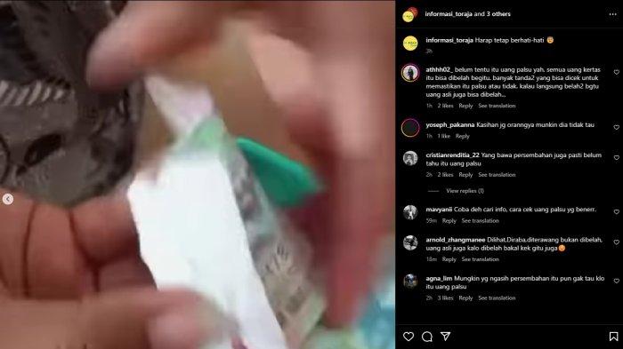 Diduga Uang Palsu Beredar di Tana Toraja dan Toraja Utara, Ditemukan dalam Persembahan Gereja ...