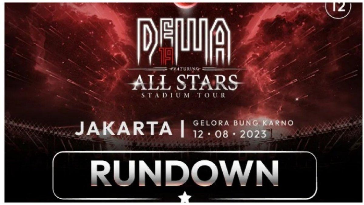 Rundown Konser Dewa 19 di Jakarta, Ada Lyodra Sebagai Opening - Tribun ...