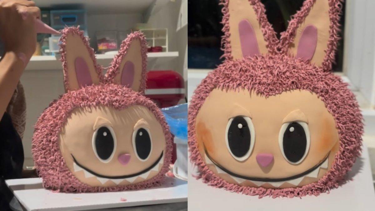 Uniknya Kue Boneka Labubu ala Bake House di Talang Semut, Bukit Kecil ...