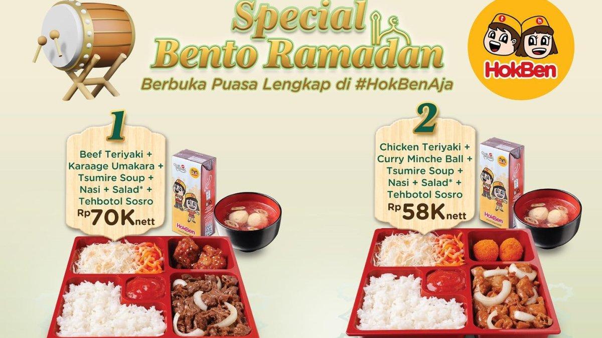 4 Paket Bento Ramadan Hokben untuk Menu Buka Puasa yang Enak dan ...