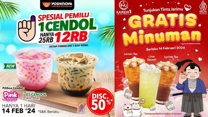 9 Promo Restoran Siap Saji Jepang Spesial Pemilu 2024, dari Yoshinoya ...