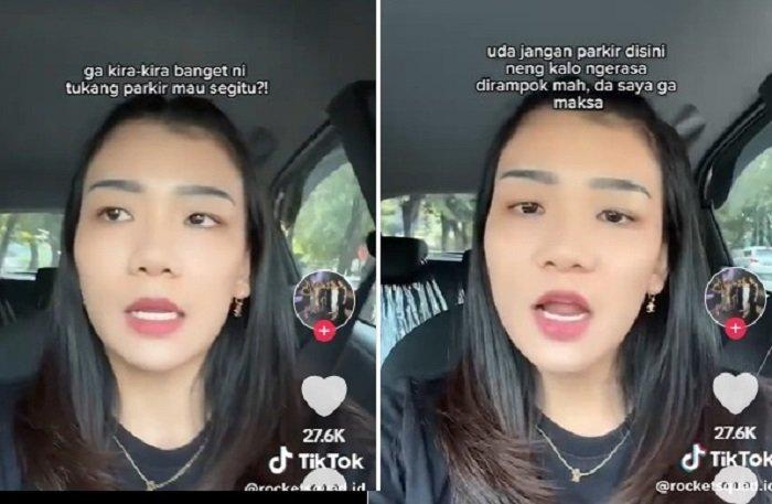Viral Curhatan Pengemudi Wanita Ditagih Parkir Rp 10 Ribu saat Beli Kue ...