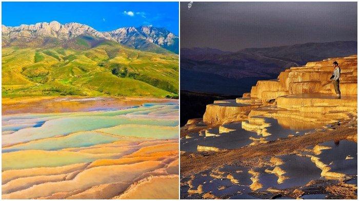 Badab-E Surt, Terasering Alami yang Unik dan Cantik di Pegunungan Iran ...