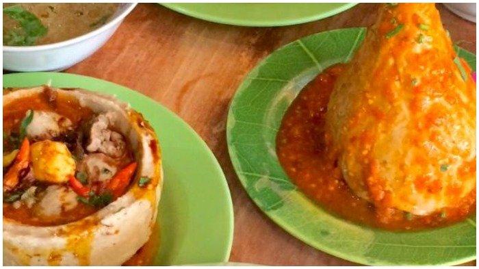 Warung Bakso Viral di Boyolali, Bakso Tumpeng Kawah Merapi Pedasnya ...