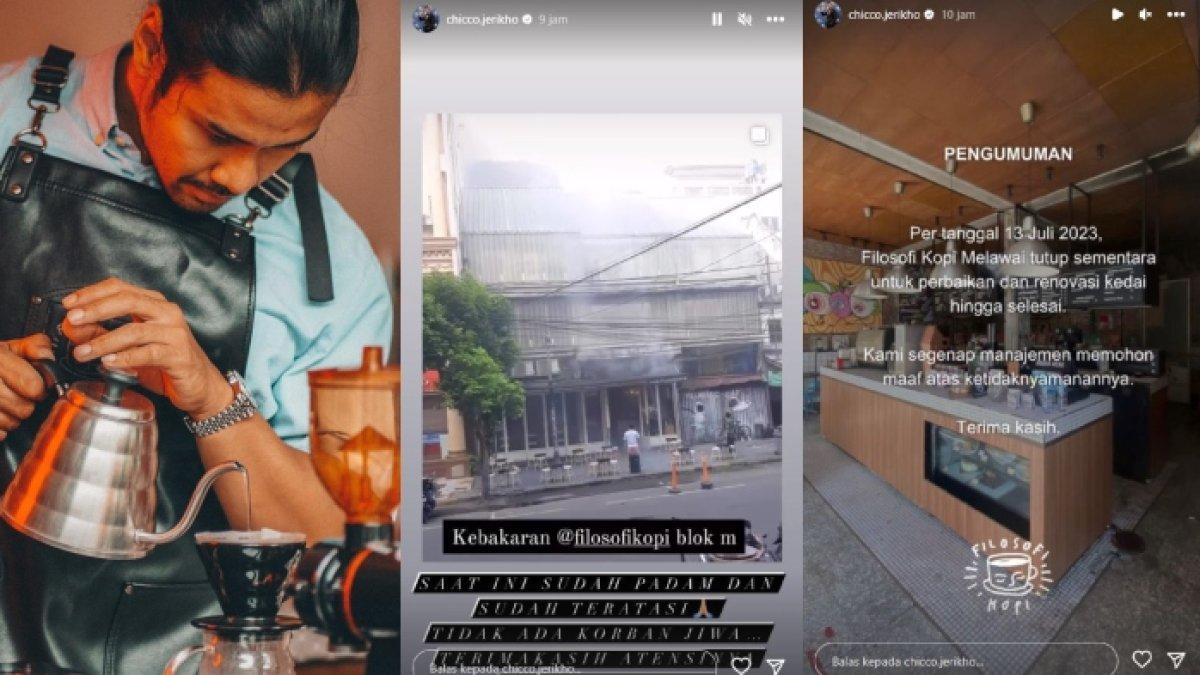 Filosofi Kopi Kebakaran, Chicco Jerikho Ungkap Kondisi Kafe Terkini: Tak Ada Korban Jiwa ...