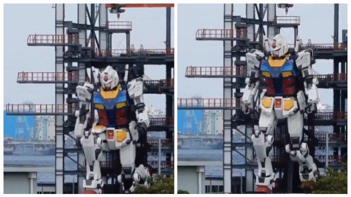Viral di Medsos, Patung Gundam Seukuran Aslinya di Jepang Bisa Bergerak ...