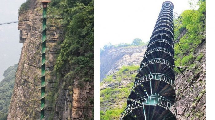 Agar Mudah Diakses, Gunung Di China Sediakan Tangga Untuk Pendaki ...