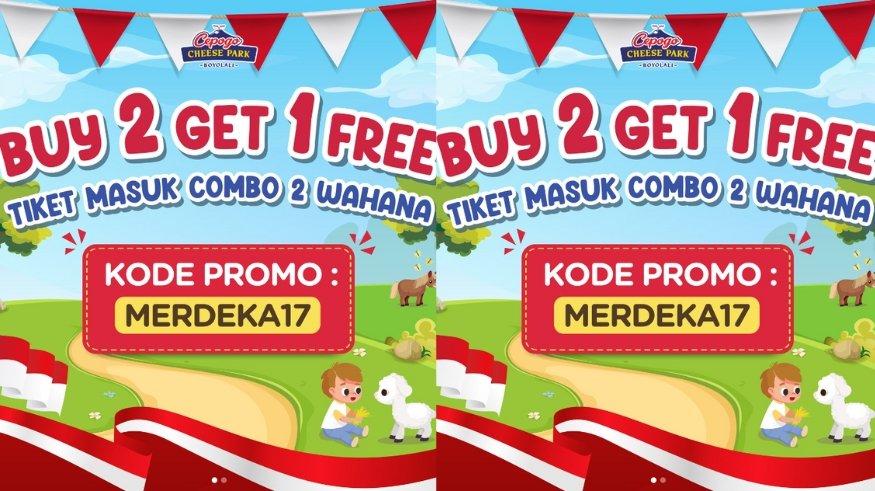 Harga Tiket Cepogo Cheese Park Boyolali Agustus 2024, Ada Promo Hari Kemerdekaan Beli 2 Gratis 1 ...