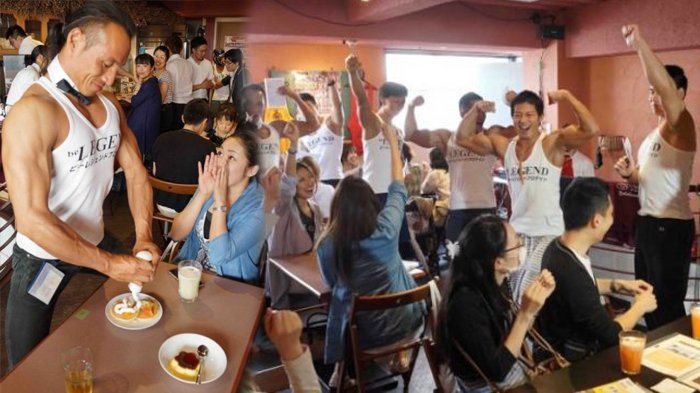 Macho Cafe - Tak Hanya Hidangkan Makanan Tapi Pria Beotot, Rela Tahan ...