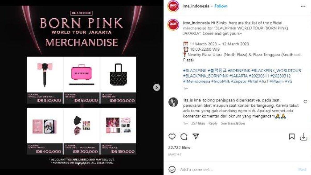 Daftar Harga & Barang Original Merchandise Blackpink yang Dijual, Ada ...