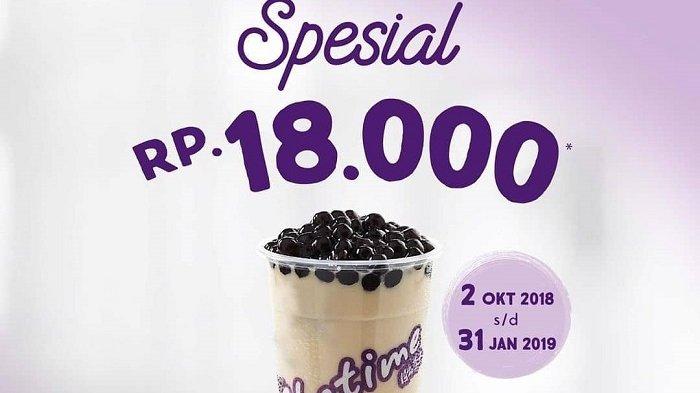 Promo Chatime Desember 2018 - Bayar Pakai TCASH Cuma Rp 18 Ribu, Ada 8 ...