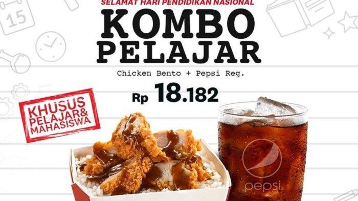 Promo Hari Pendidikan - Nikmati Promo Kombo Pelajar dari KFC, Khusus ...