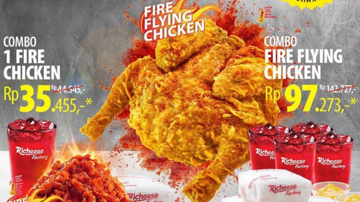 3 Promo Makan Terbaru November 2022, Combo Fire Chicken Richeese ...